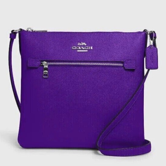 Coach | Bags | Coach Rowan File Bag Crossbody In Purple C556 | Poshmark